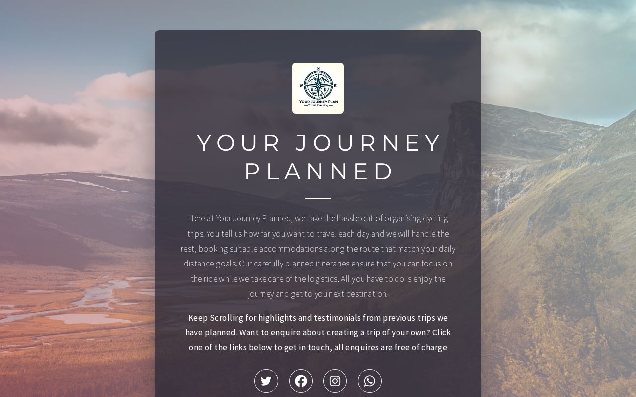 Your Journey Planned
